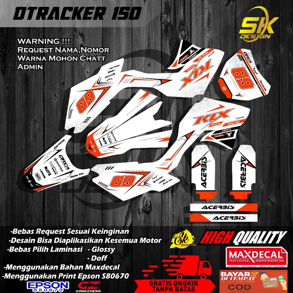 Jual DC 504 DECAL STICKER FULLBODY MOTOR DTRACKER 150 VARIASI SIMPEL ...