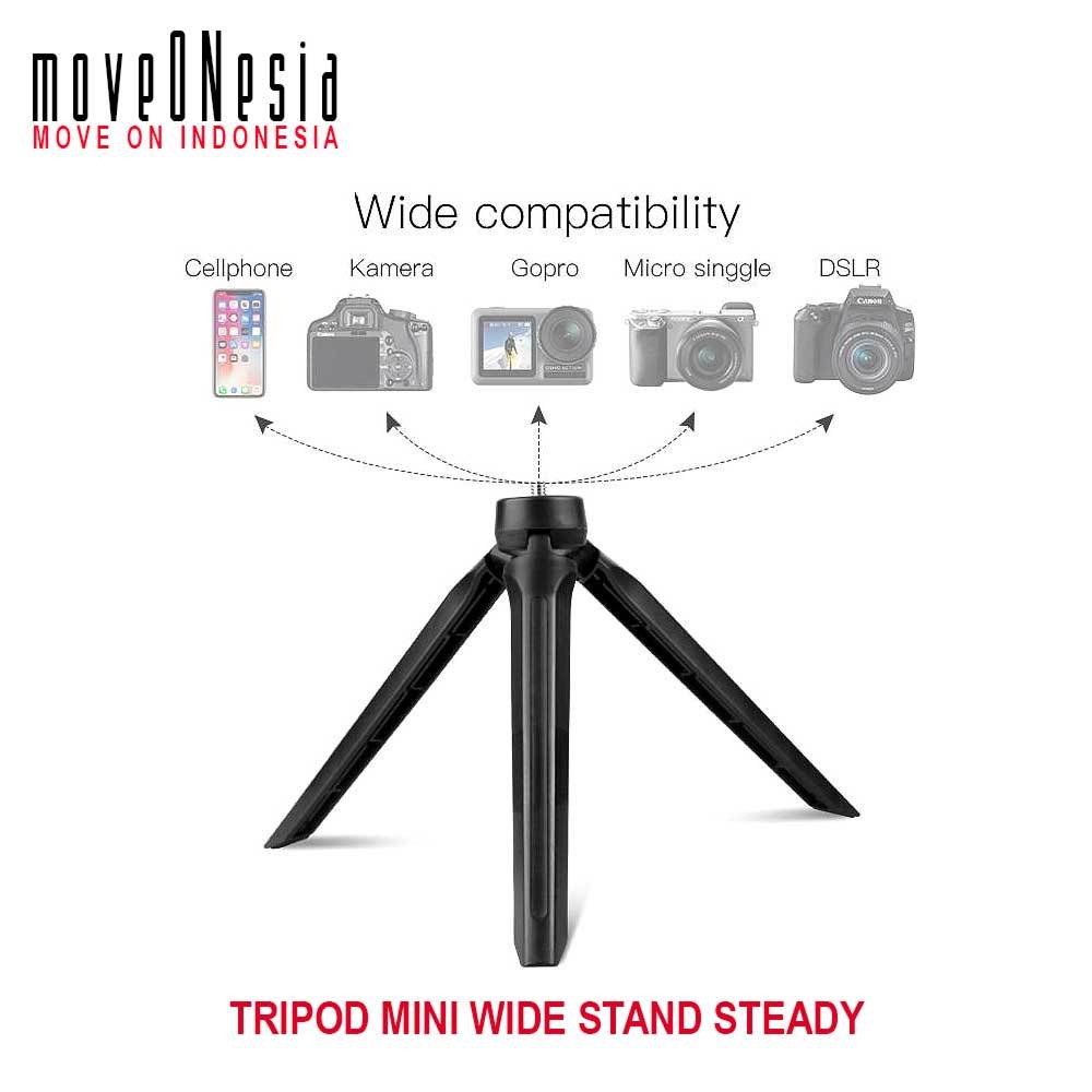 Jual Tripod Mini Wide Stand Steady For Gimbal DSLR Cameras Webcam ...