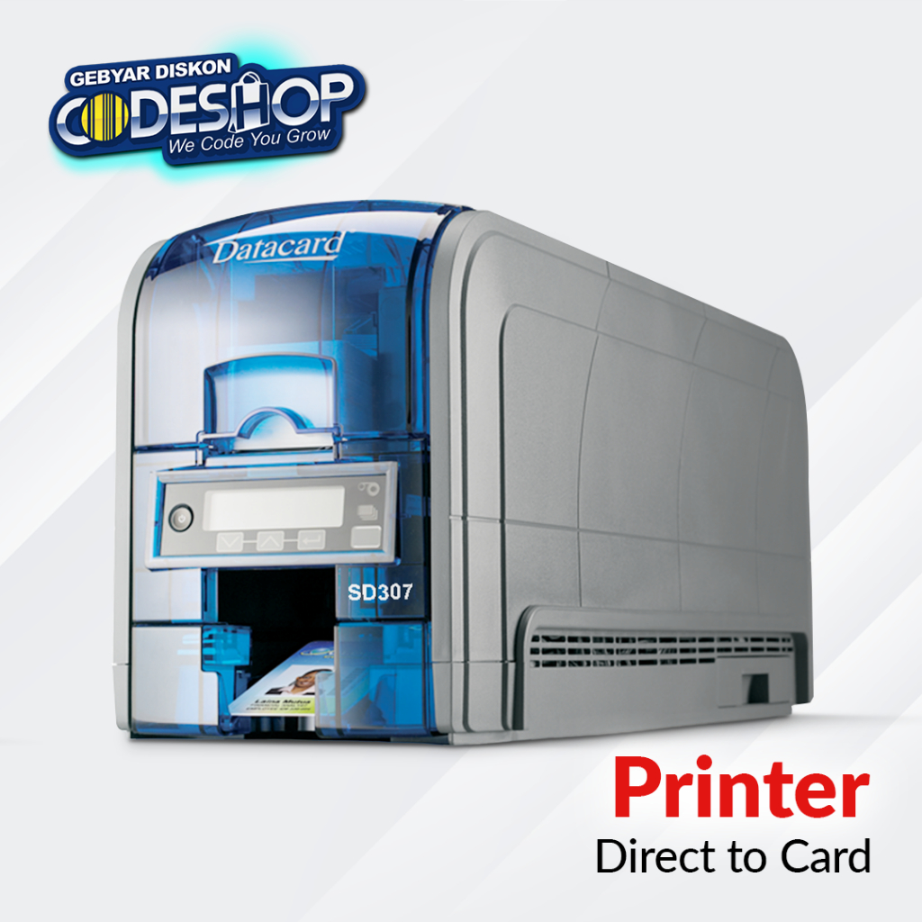 Jual Datacard SD307 Printer ID Card Single Side Cetak Kartu PVC 300dpi ...