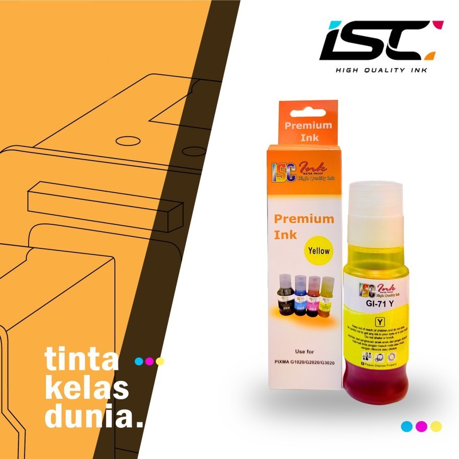 Jual ISC Tinta Printer 71 INK Refill CMY 70ml BK 140ml | Shopee Indonesia