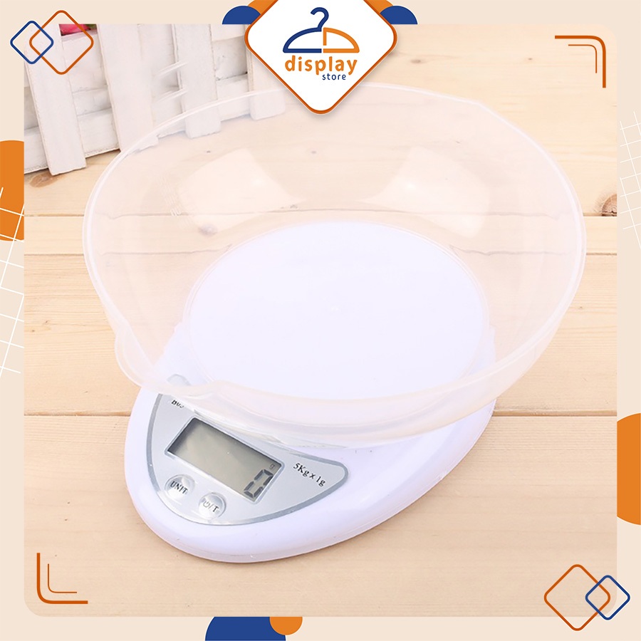 Jual Timbangan Digital Mangkok Plastik Scale Bowl 5 kg dengan Angka ...