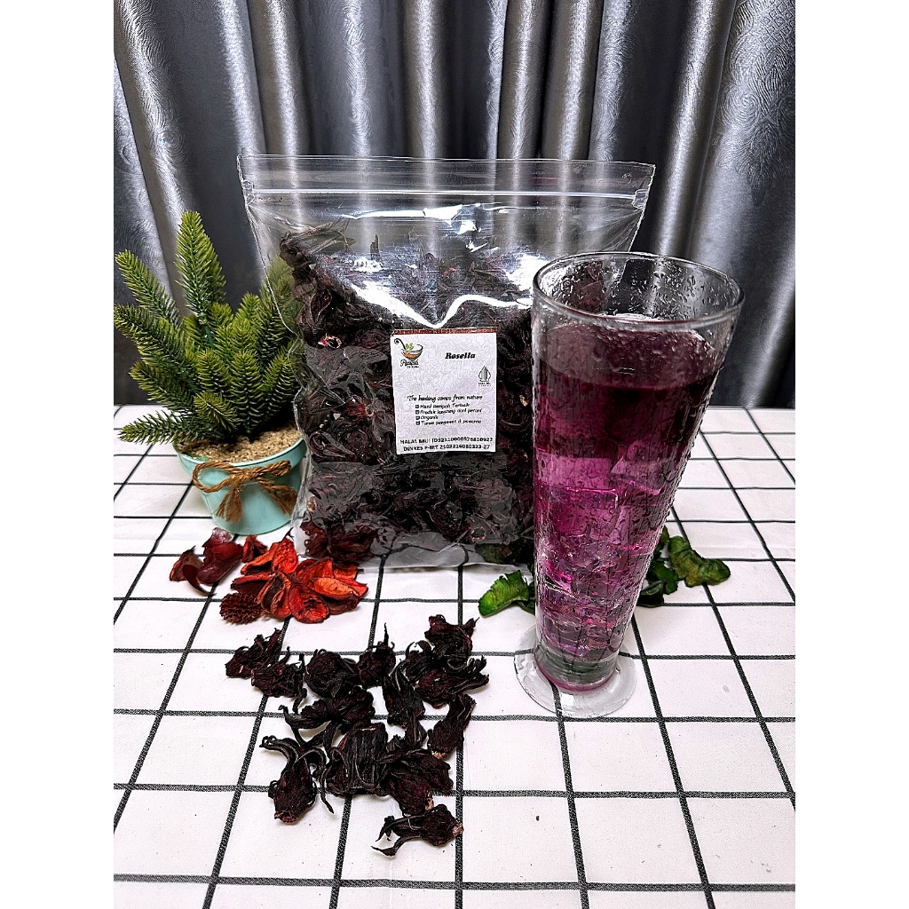 Jual Rosella Ungu 500 Gram Premium - Bunga Rosella Ungu Kering Rempah ...