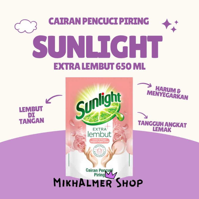 Jual Sunlight Extra Lembut 650 ml | Shopee Indonesia