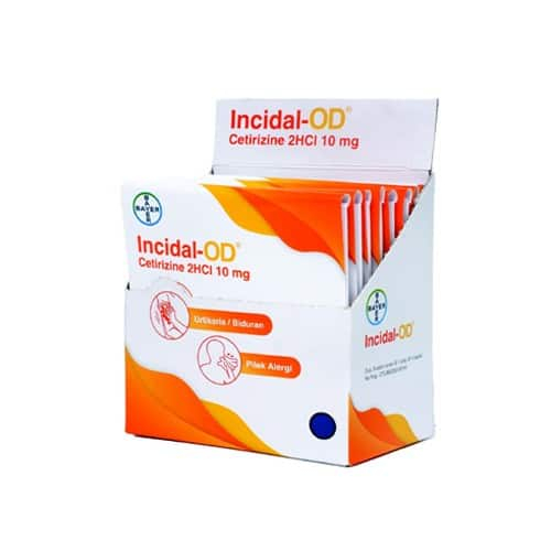 Jual Incidal Od Cetirizine Hcl 10mg Obat Gatal Alergi Biduran 1 Strip