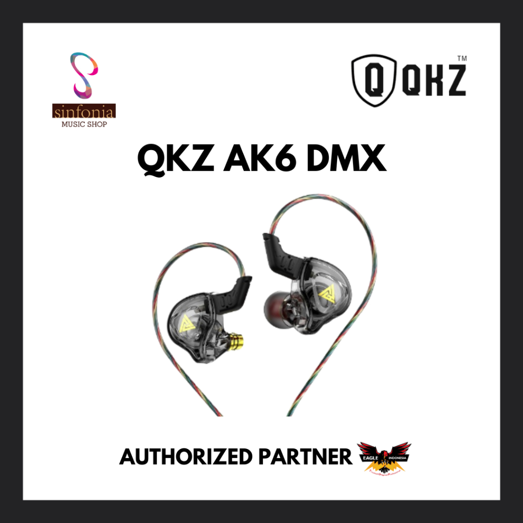 Jual QKZ AK6 DMX AK6-DMX AK6DMX Stereo HiFi IEM Gaming Earphone WITH ...