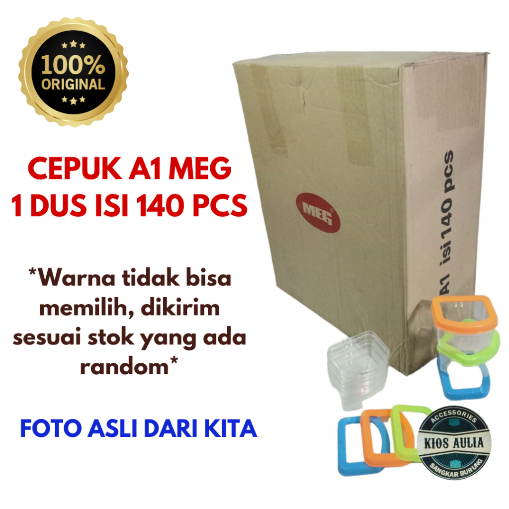 Jual 1 DUS A1 MEG CEPUK BURUNG CANGKIR TEMPAT WADAH PAKAN MAKAN MINUM ...