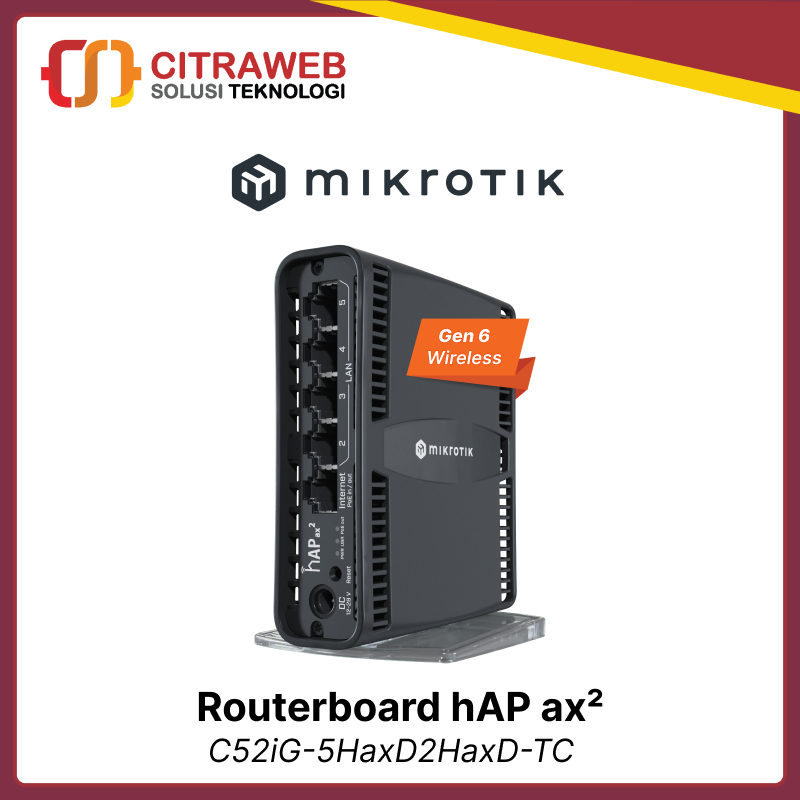 Jual Mikrotik hAP ax2 C52iG-5HaxD2HaxD-TC Router Wireless WiFi 6 hap ax ... Jual Mikrotik hAP ax2 C52iG-5HaxD2HaxD-TC Router Wireless WiFi 6 hap ax ...