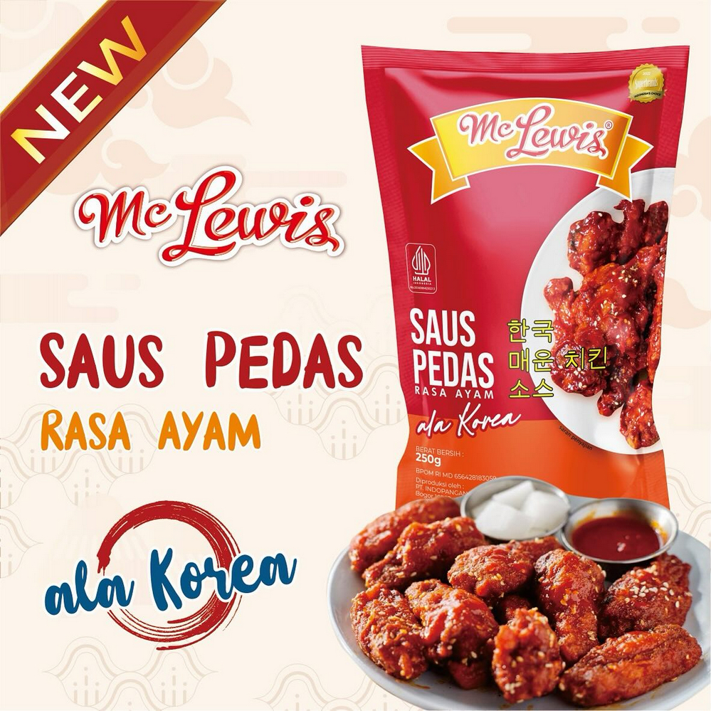 Jual McLewis Saus Pedas Rasa Ayam Ala Korea 250gr | Shopee Indonesia