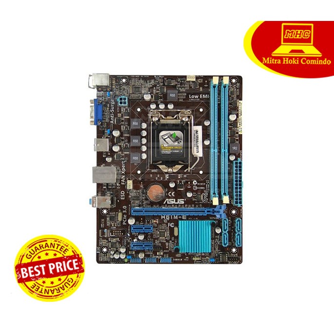 Jual MOTHERBOARD H61 ASUS H61M-E LGA 1155 DDR3 | Shopee Indonesia