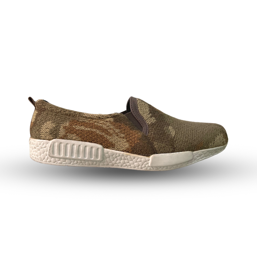 Jual 18EST - Sepatu Loreng Cokelat | Shopee Indonesia