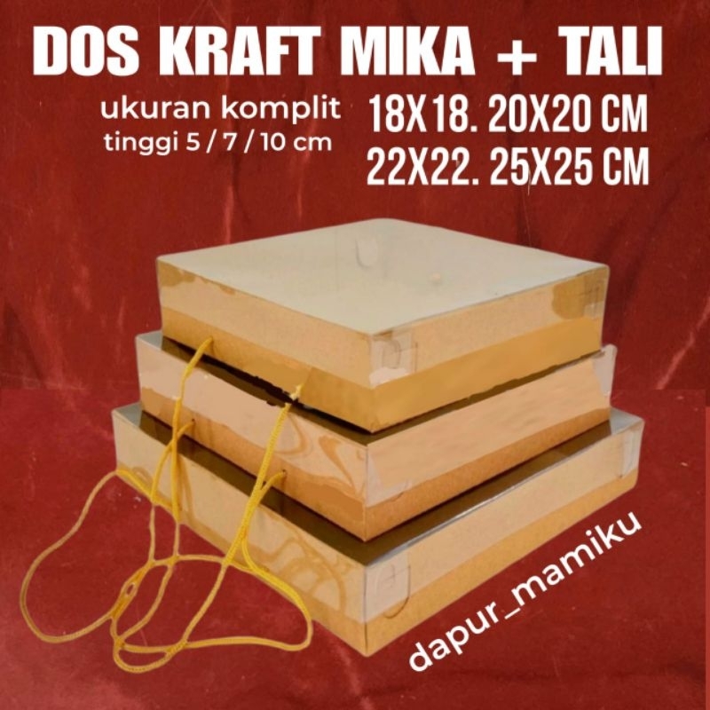 Jual DAPURMAMIKU ( Box Kraft Mika Tali 18x18 20x20 22x22 24x24 25x25 ...