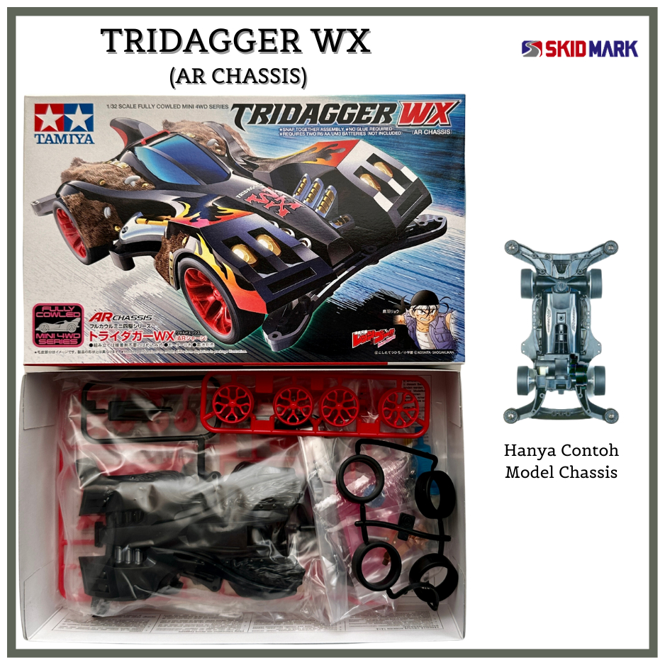 Jual Mobil Rakit Tamiya Mini 4WD - TRIDAGGER WX AR Chassis (ORIGINAL ...