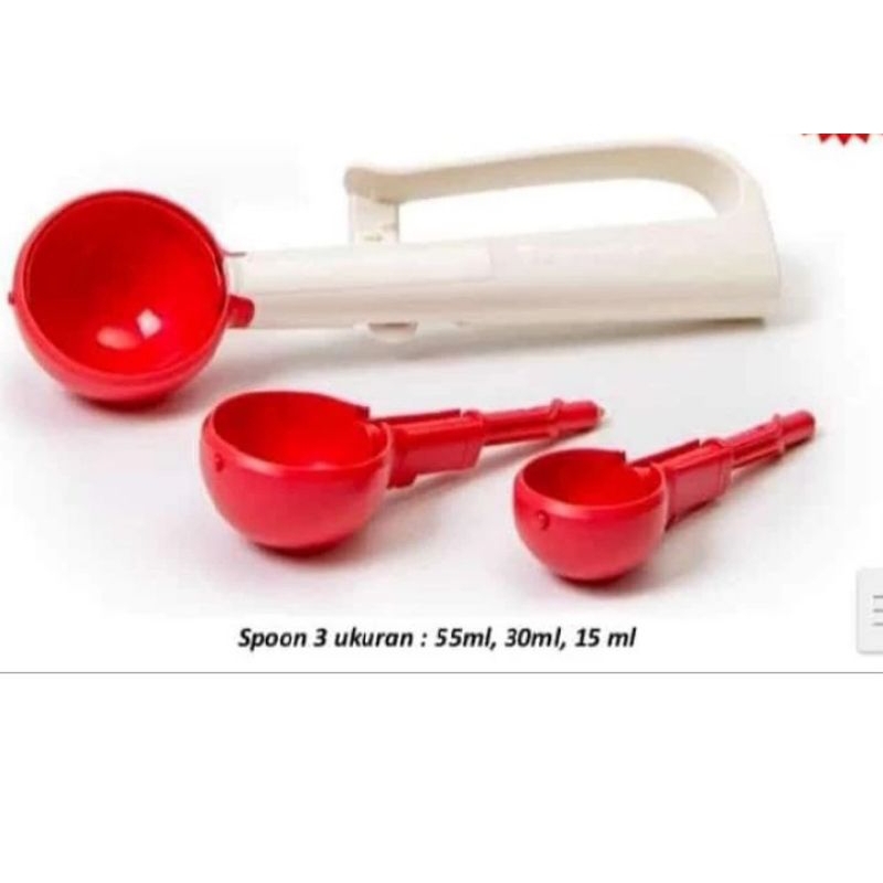 Jual Portioning scoops tupperware / secop tupperware / sendok takar ...