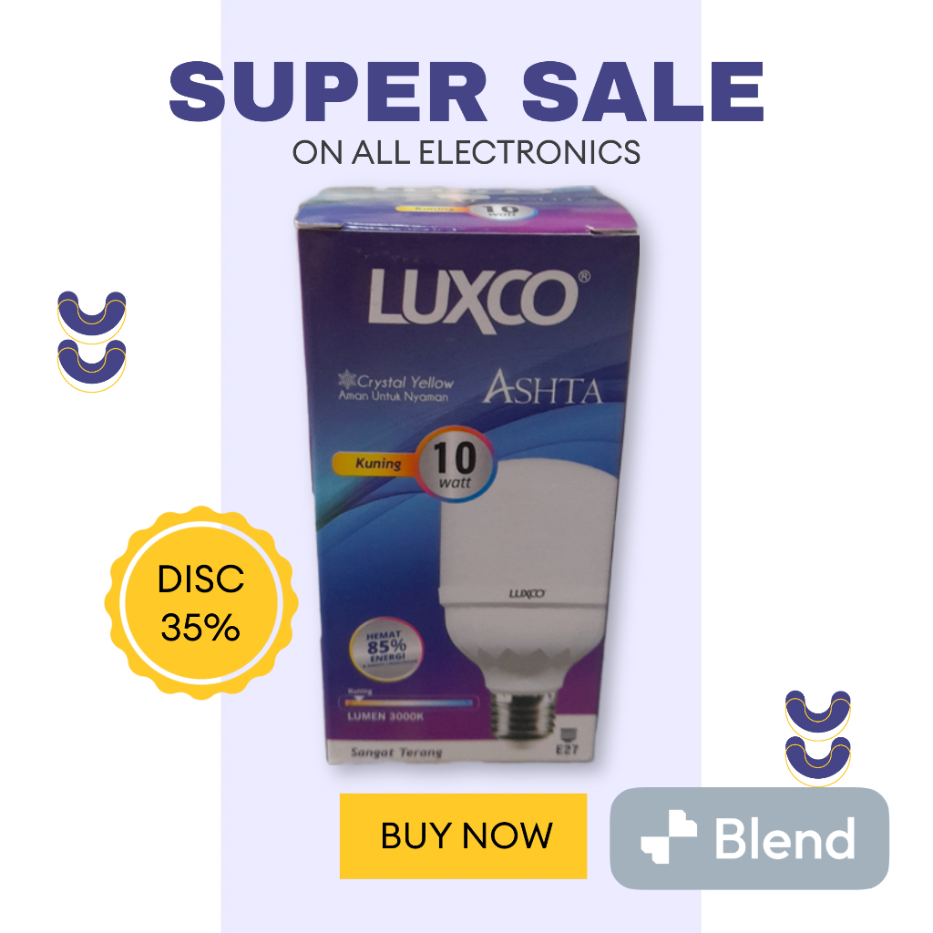 Jual LAMPU LED LUXCO ASHTA 5 - 50 WATT KUNING | Shopee Indonesia