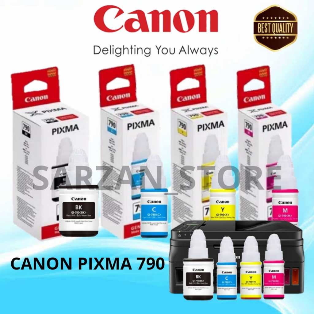 Jual Tinta Canon GI-790 1 SET Original 4 Warna For Printer G1000 G1010 ...
