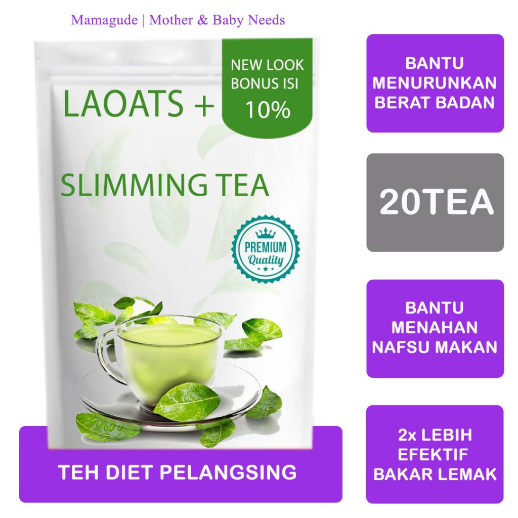 Jual Obat Langsing Penurun Berat Badan Laoats (20TEA) | Shopee Indonesia