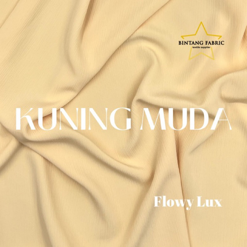 Jual Bahan Kain Flowy Lux Youryu Crinkle Airflow 0,5 meter | Shopee ...