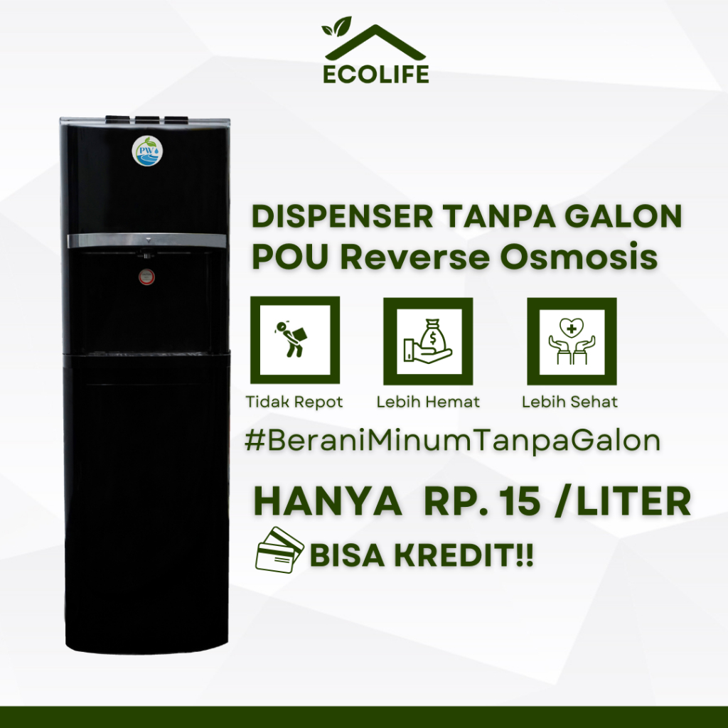 Jual Mesin RO Dispenser Air Minum Sehat Tanpa Galon Reverse Osmosis ...