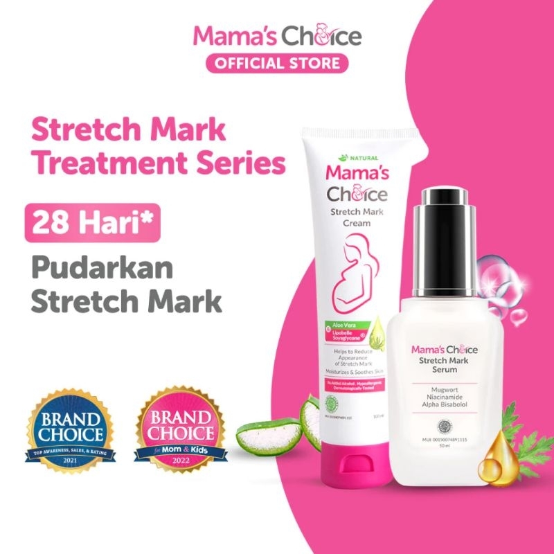 Jual Mama's Choice Strech Mark Treatment Series (Stretch Mark Serum ...