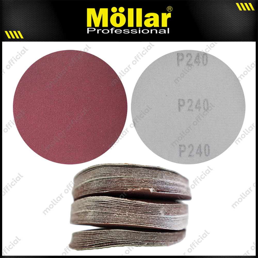 Jual HSS Amplas Velcro Grit 240 Amplas Bulat Tempel Mesin Gerinda - 50 ...