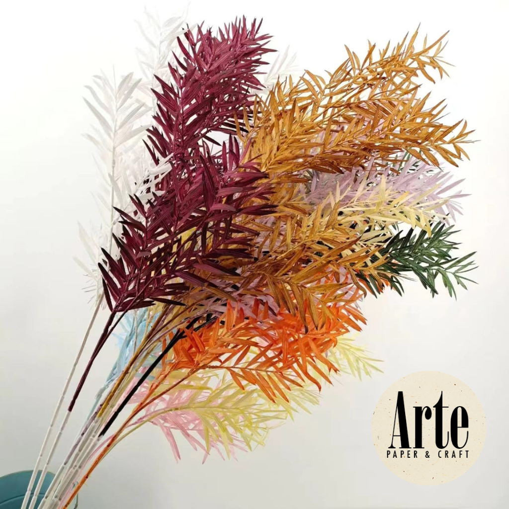 Jual 100cm Artificial Bamboo Leaves Spray Leaf Daun Bambu Tangkai ...