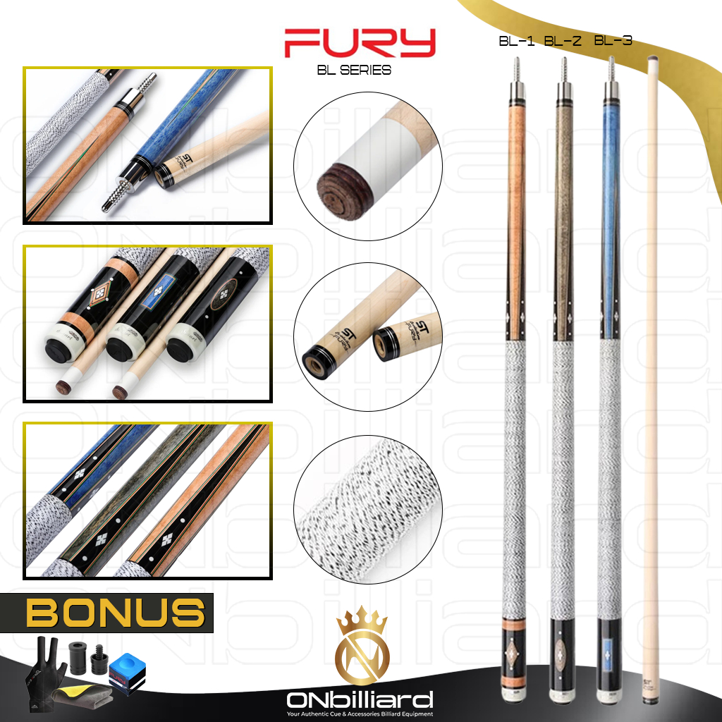 Jual Fury BL Series BL-1 BL-2 BL-3 Cue Stick Stik Play Billiard Biliar - BL-3 | Shopee Indonesia