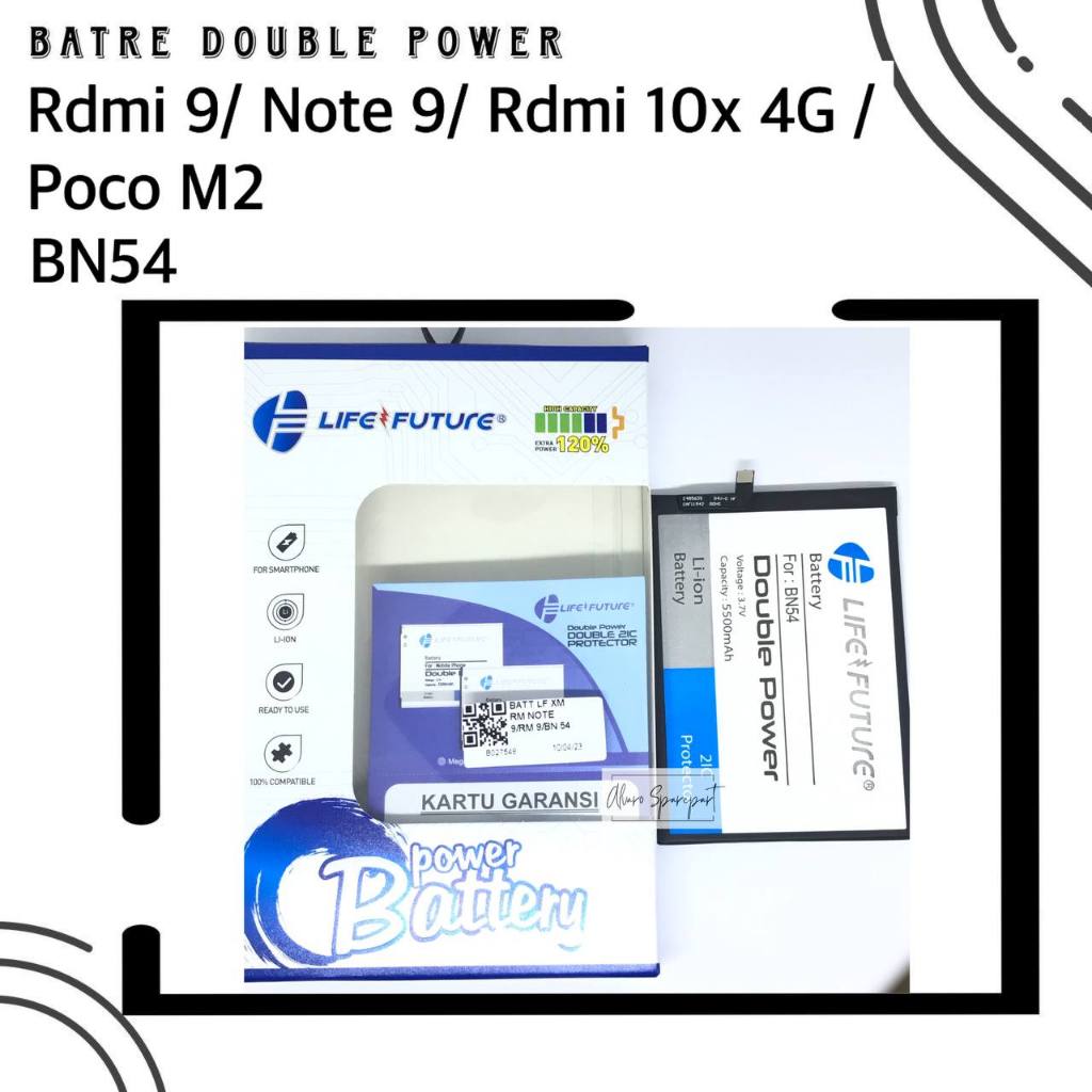 Jual BATRE LF BN54 XIAOMI REDMI 9 / NOTE 9 / REDMI 10X 4G / POCO M2 ...