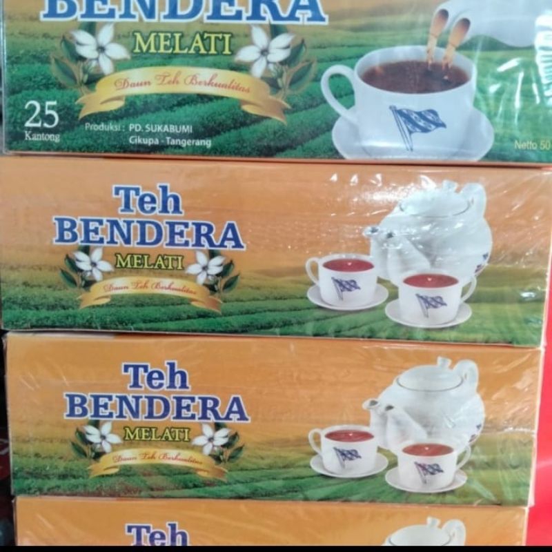 Jual Teh Celup Bendera Melati 1 Kotak Isi 25 Kantong Teh @50 gr ...