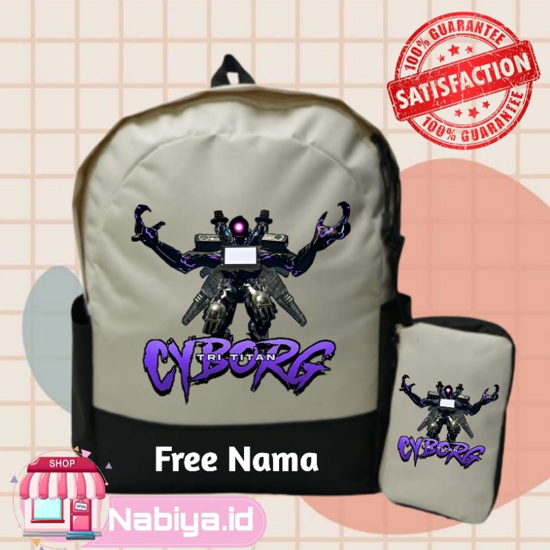 Jual TAS RANSEL CYBORG TRI TITAN BACKPACK ANAK SEKOLAH COSTUME GAMBAR ...