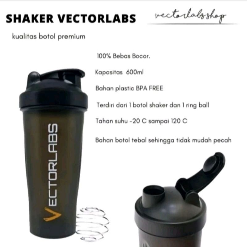 Jual Shaker Vectorlabs Limited Edition with ball inside 600ml | Shopee ...