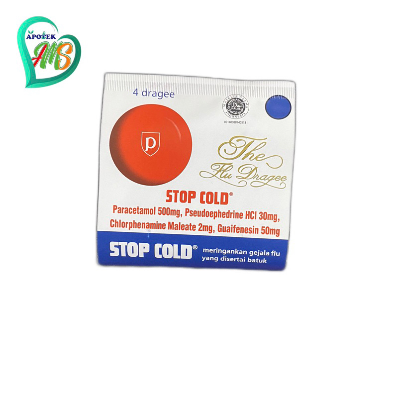 Jual STOP COLD TABLET STRIP ISI 4 TABLET | MENGURANGI GEJALA FLU ...