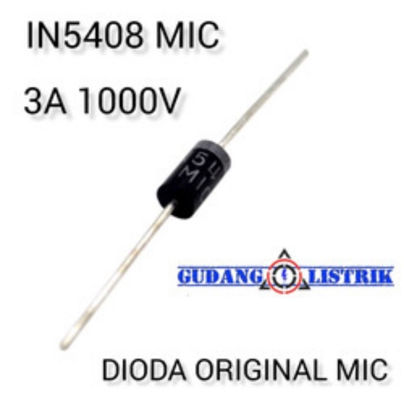 Jual Dioda Lidi 1N5408 1N 5408 Diode 3 Ampere 1000 volt | Shopee Indonesia