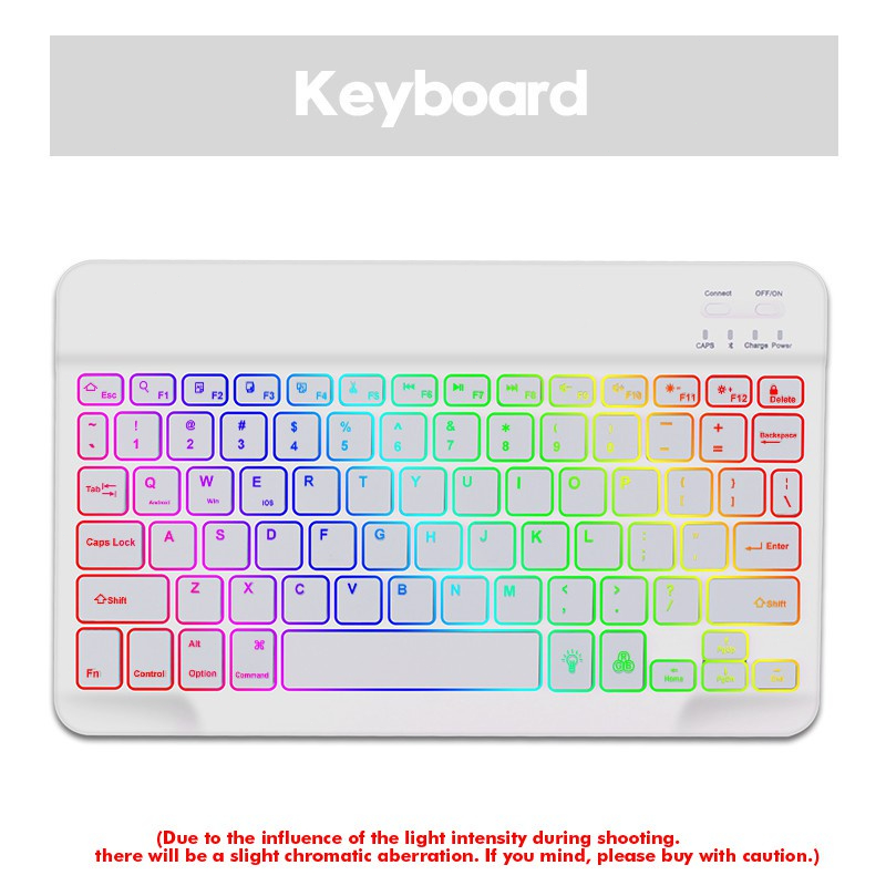 Jual Keysky 10 Inch Mini Nirkabel Bluetooth Keyboard Mouse Combo Usb Kantor Diam Klik Laptop