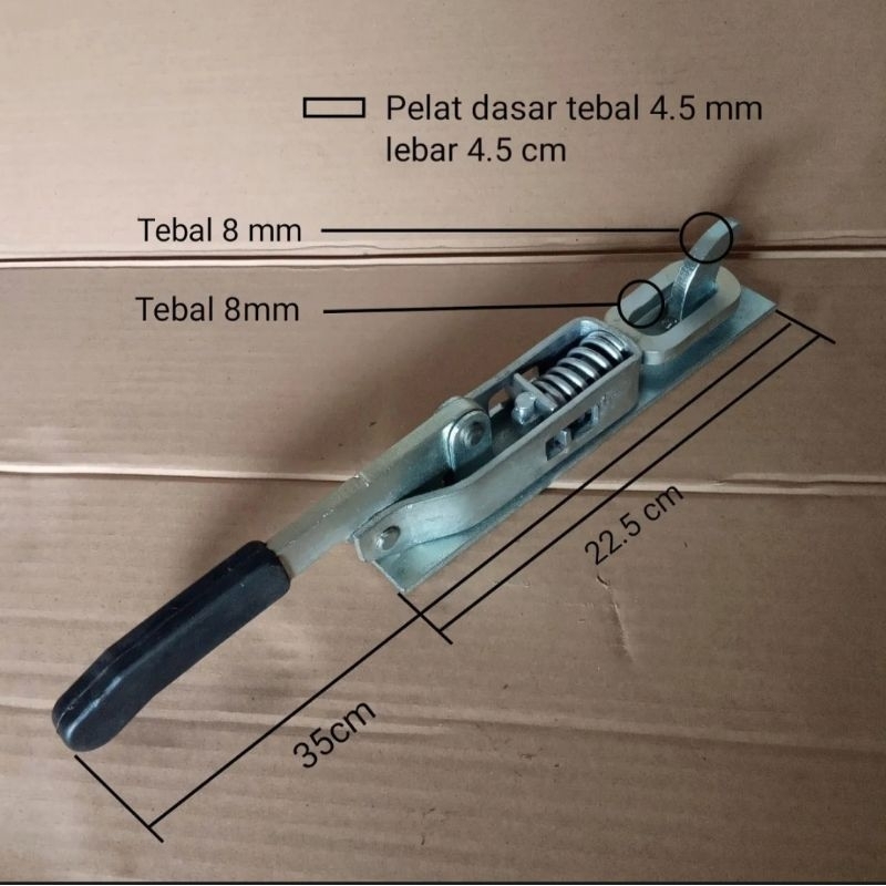 Jual Kuncian wingbox truk box standar / Per pengait mobil wing box ...