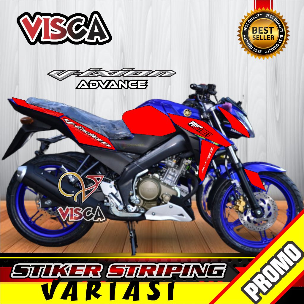 Jual Stiker Striping Vixion New Advance NVA Variasi POLOS | Shopee Indonesia