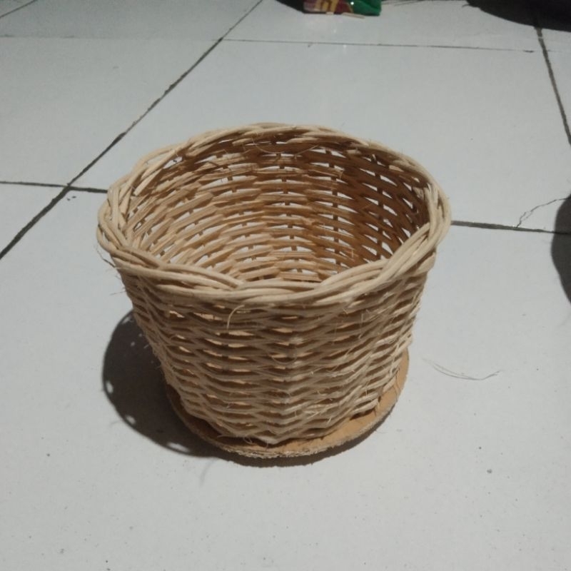 Jual pot rotan diameter -+10cm tinggi -+7cm | Shopee Indonesia