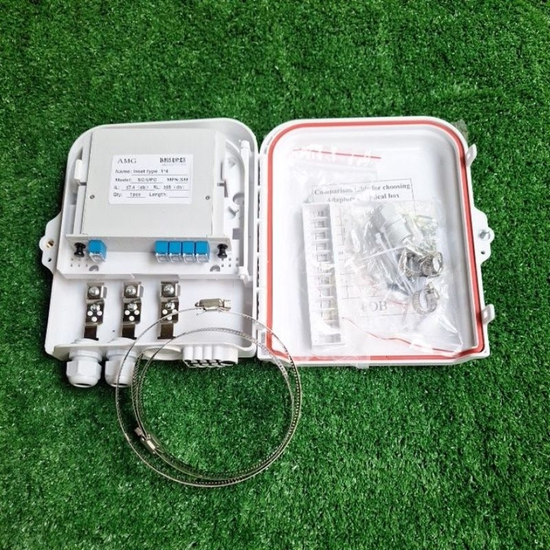 Jual odp 8 mini lengkap splitter box 1-4 sc upc | Shopee Indonesia