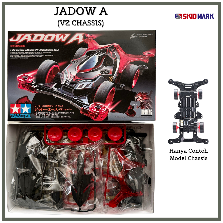 Jual Mobil Rakit Tamiya Mini 4WD - Jadow A VZ Chassis (ORIGINAL ...