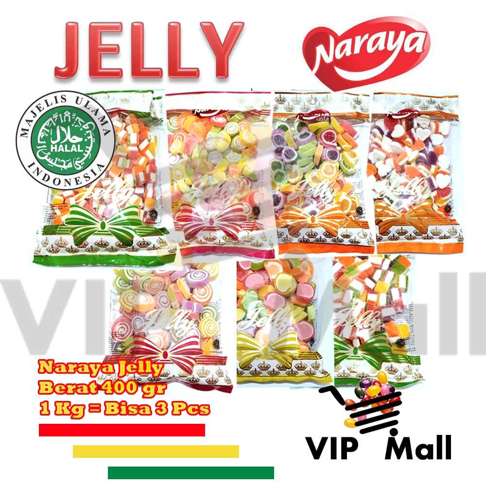 Jual Naraya Fruit Jelly Aneka Rasa 400Gr. | Shopee Indonesia