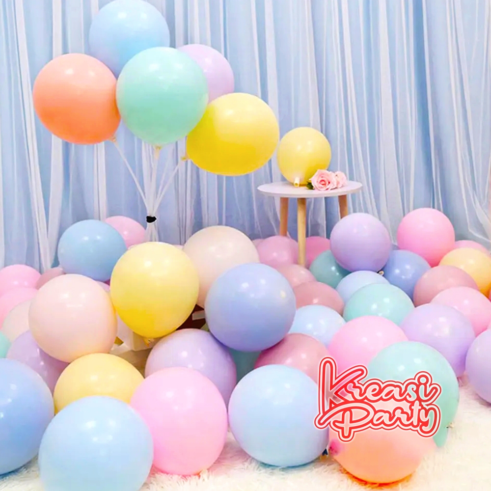 Jual Balon Latex Pastel 1 pack isi 50 / 100 pcs / Balon Per Pack ...