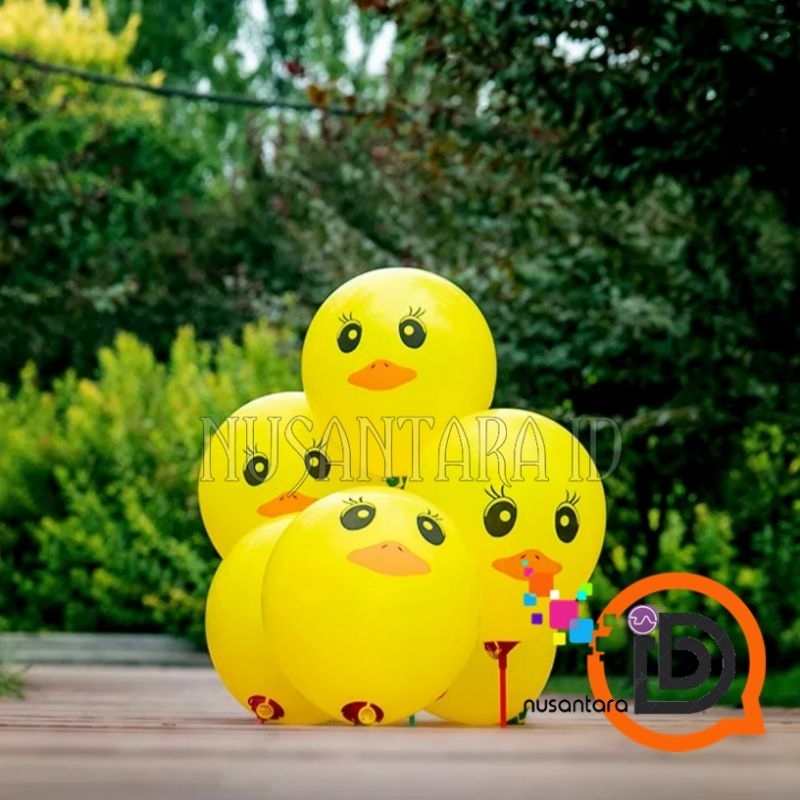 Jual BALON LATEX BEBEK 1PACK ISI 100PCS / BALON KARET MOTIF BEBEK ...