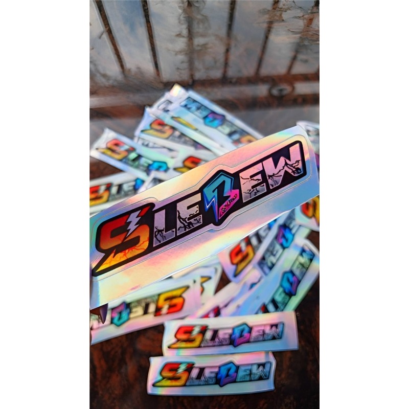 Jual sticker pack printcut custom logo toko- Sticker SLEBEW Viral -Bisa ...