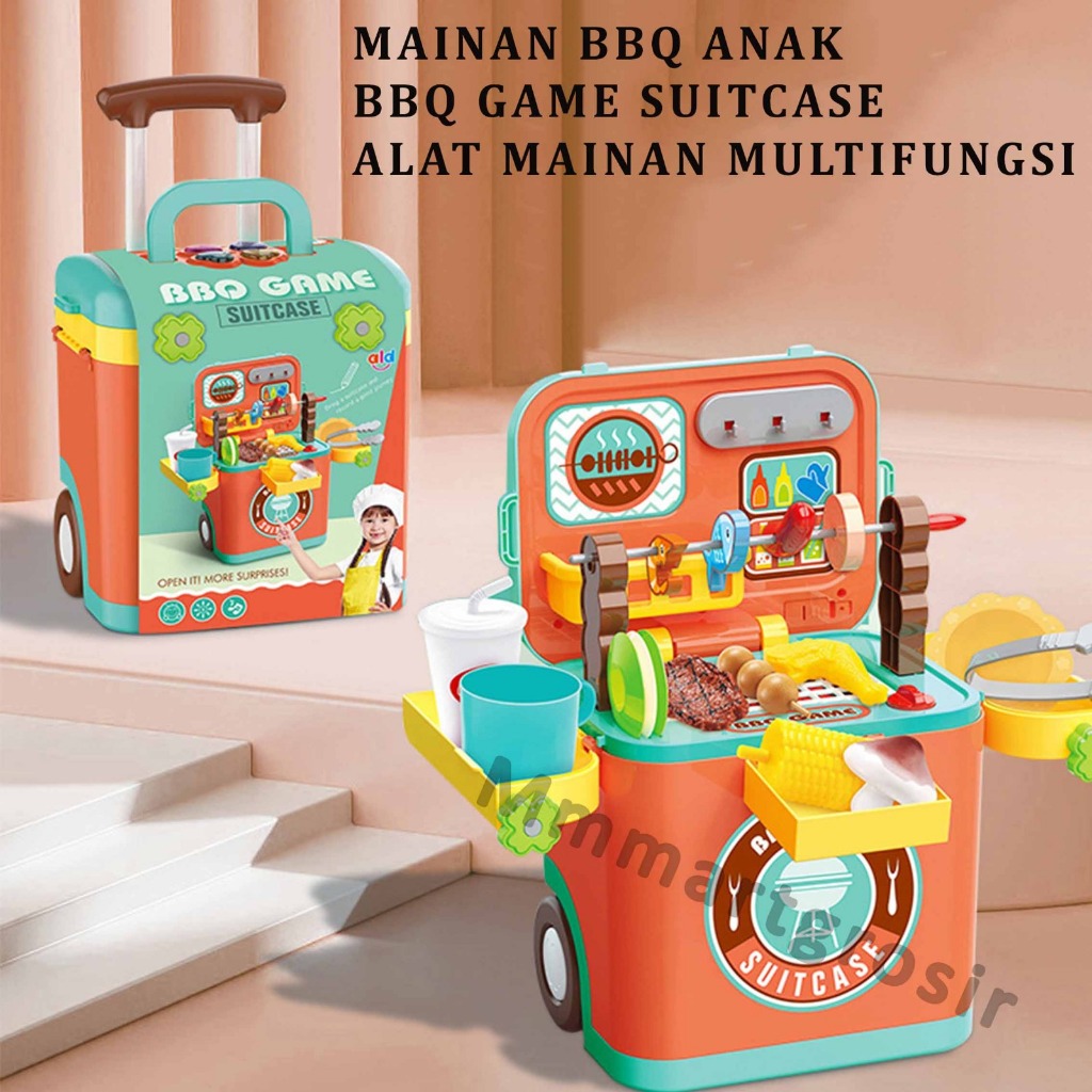 Jual Mainan BBQ Set Koper / BBQ Game Suitcase / Mainan Anak Serbaguna ...