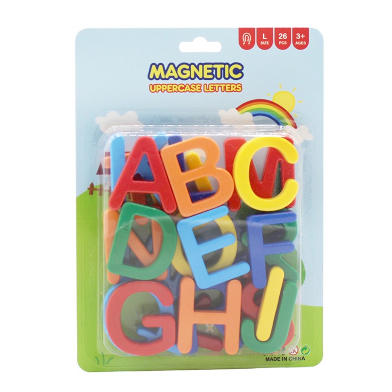Jual Mainan Edukasi/ Alfabet Magnetik Kayu/Huruf Magnet Besar/Angka ...