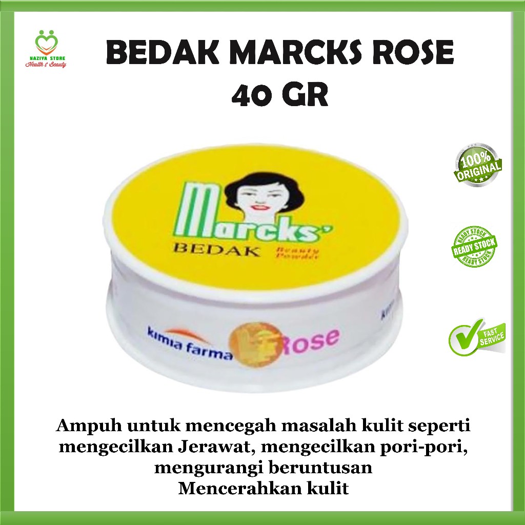 Jual BEDAK MARCKS ROSE 40 GR Bedak Bedak Tabur Menghilangkan Jerawat ...
