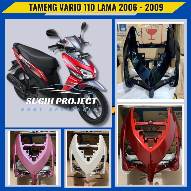Jual Panel Tameng Body Bodi Depan Vario 110 Karbu Lama Old Hitam Putih ...