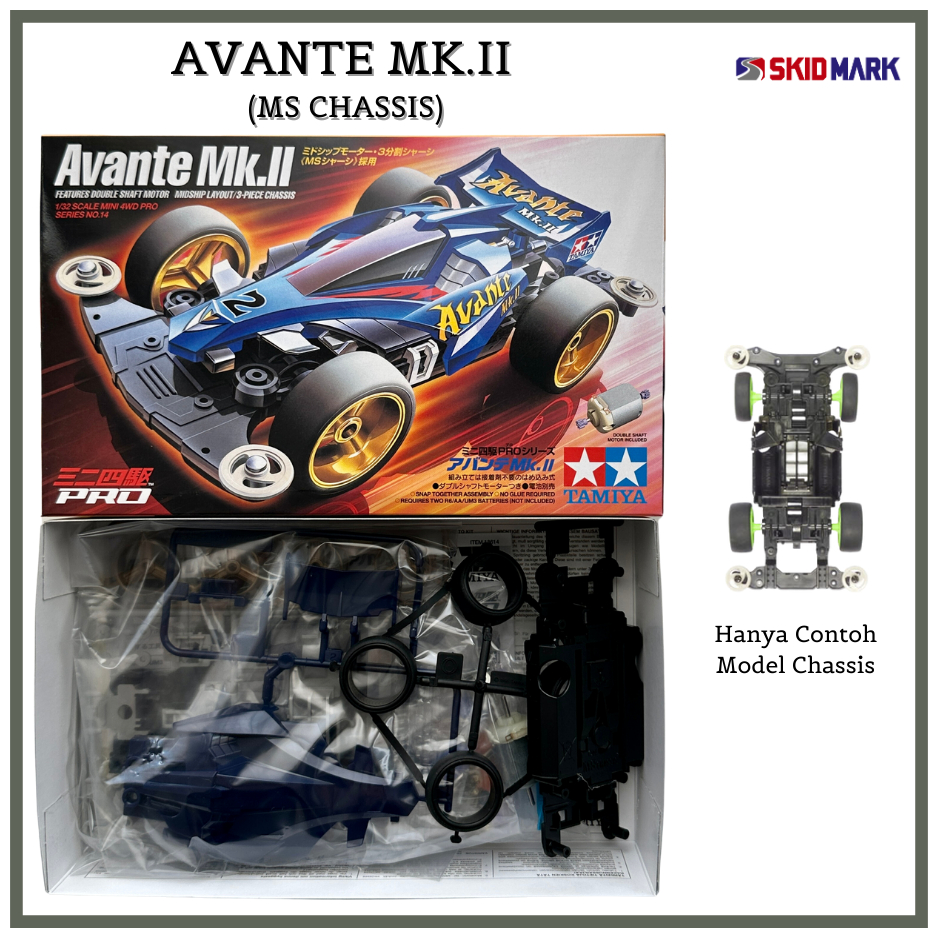 Jual Mobil Rakit Tamiya Mini 4WD - Avante MK II MS Chassis (ORIGINAL ...