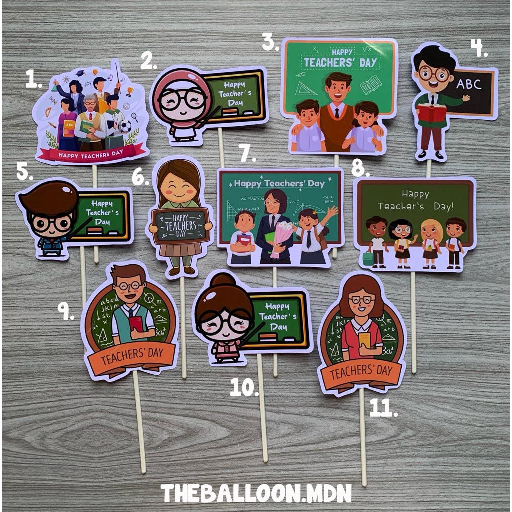 Jual Topper Cake Hari Guru / Topper Cake Teacher's Day / Topper Buket ...