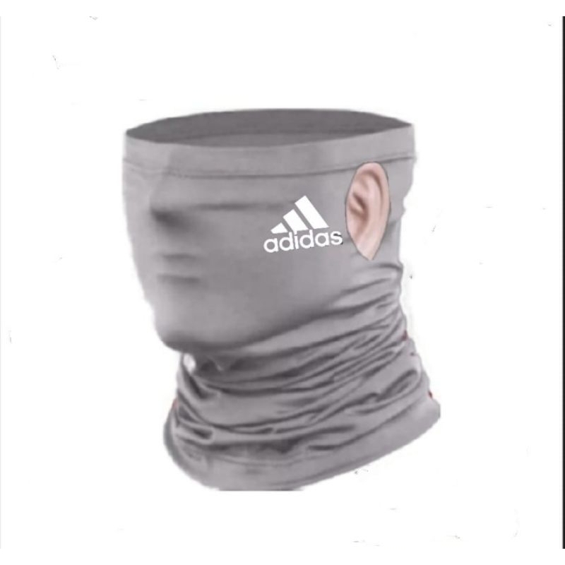 Jual Buff /Masker Buff pelindung wajah lobang telinga -Abu abu muda ...