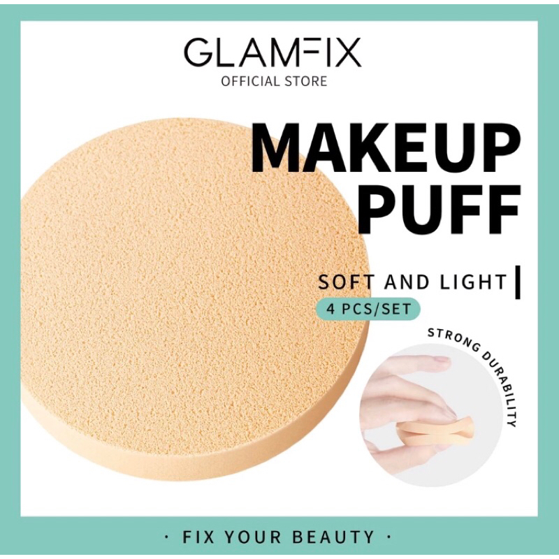 Jual GLAMFIX Stars Compact Sponge - Circle | Square Isi 4Pcs | Shopee ...